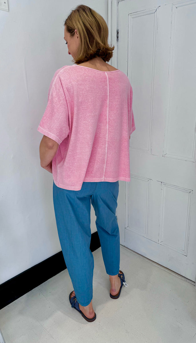 Ischiko Cotton Hemp Pink T-Shirt – Number 10 Horbury